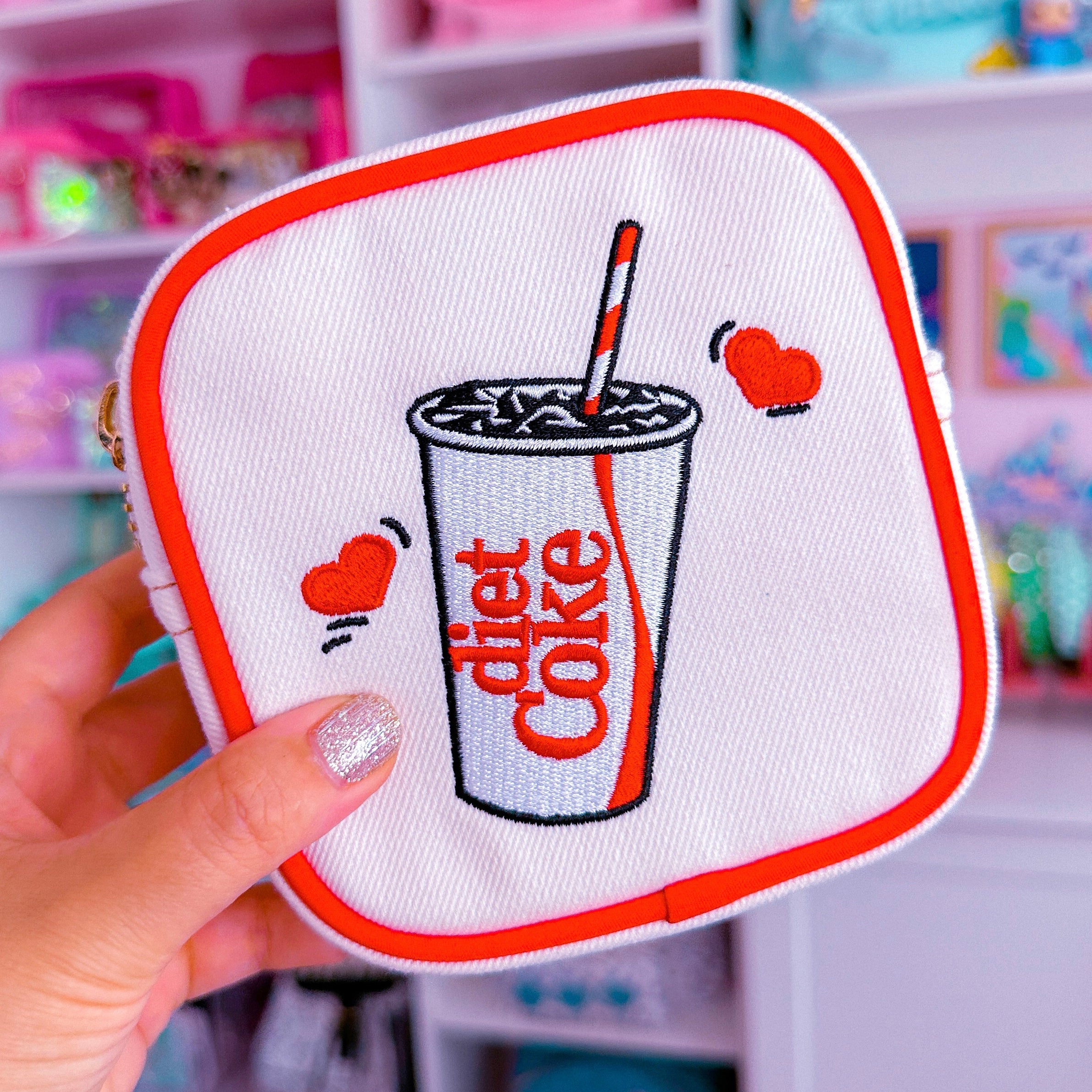 Mini Pouch - Diet Coke Collab Embroidered – NoWhiteSpaceStickers
