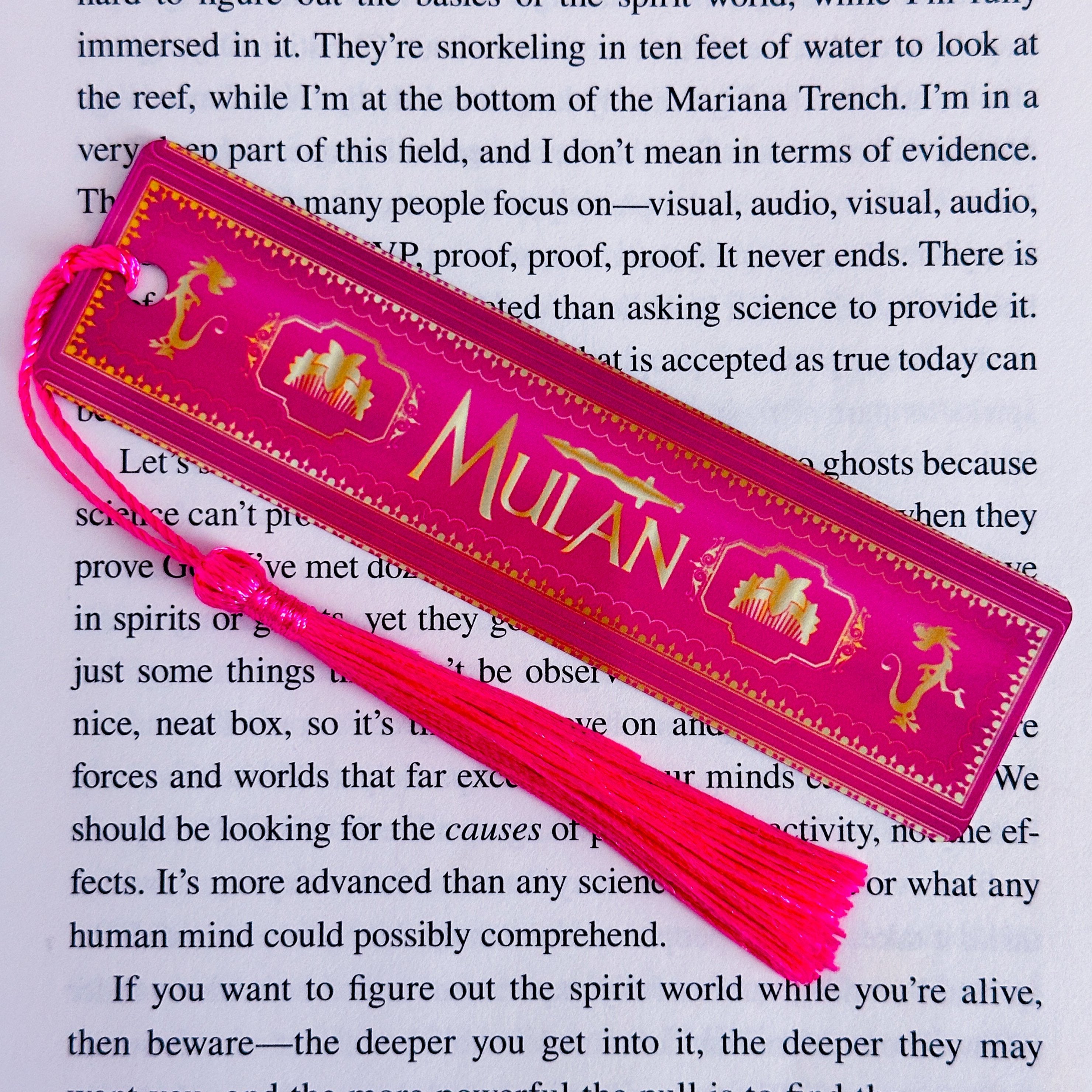 Metal Bookmark - Storybook Book Spine (Mulan) – NoWhiteSpaceStickers