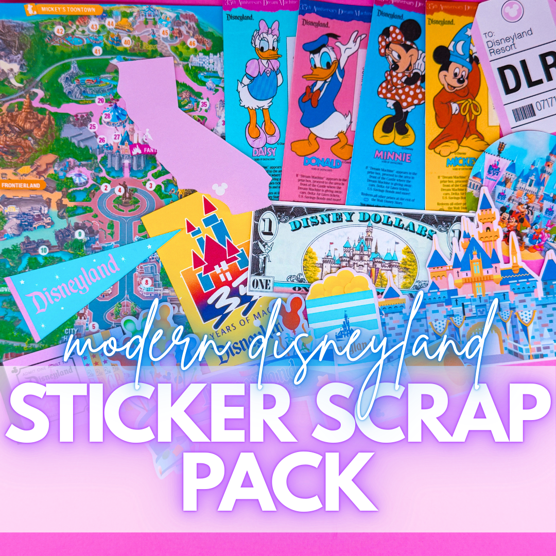 STICKER SCRAP PACK - Modern DLand – NoWhiteSpaceStickers