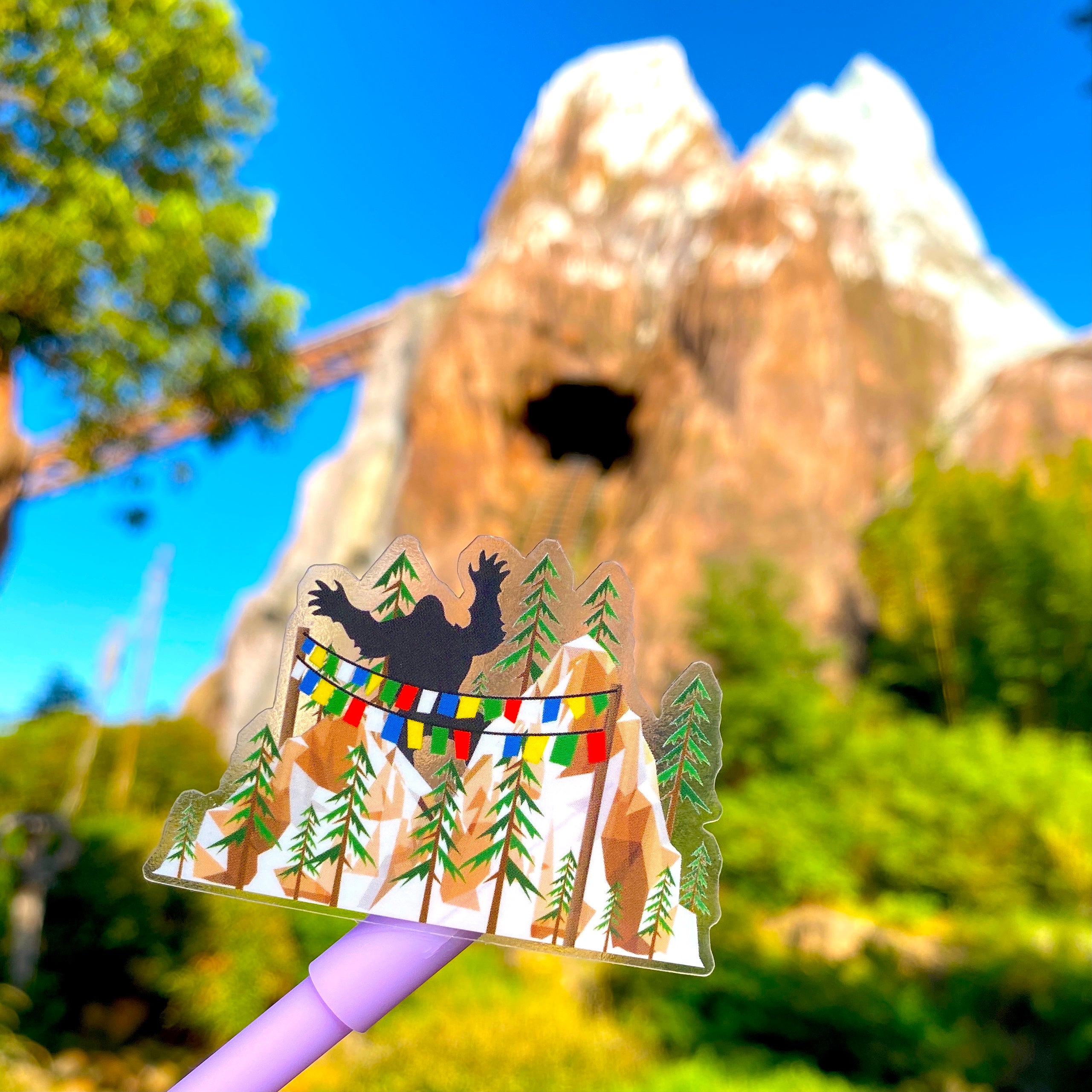 Clear WATERPROOF STICKER - DAK Disco Yeti – NoWhiteSpaceStickers