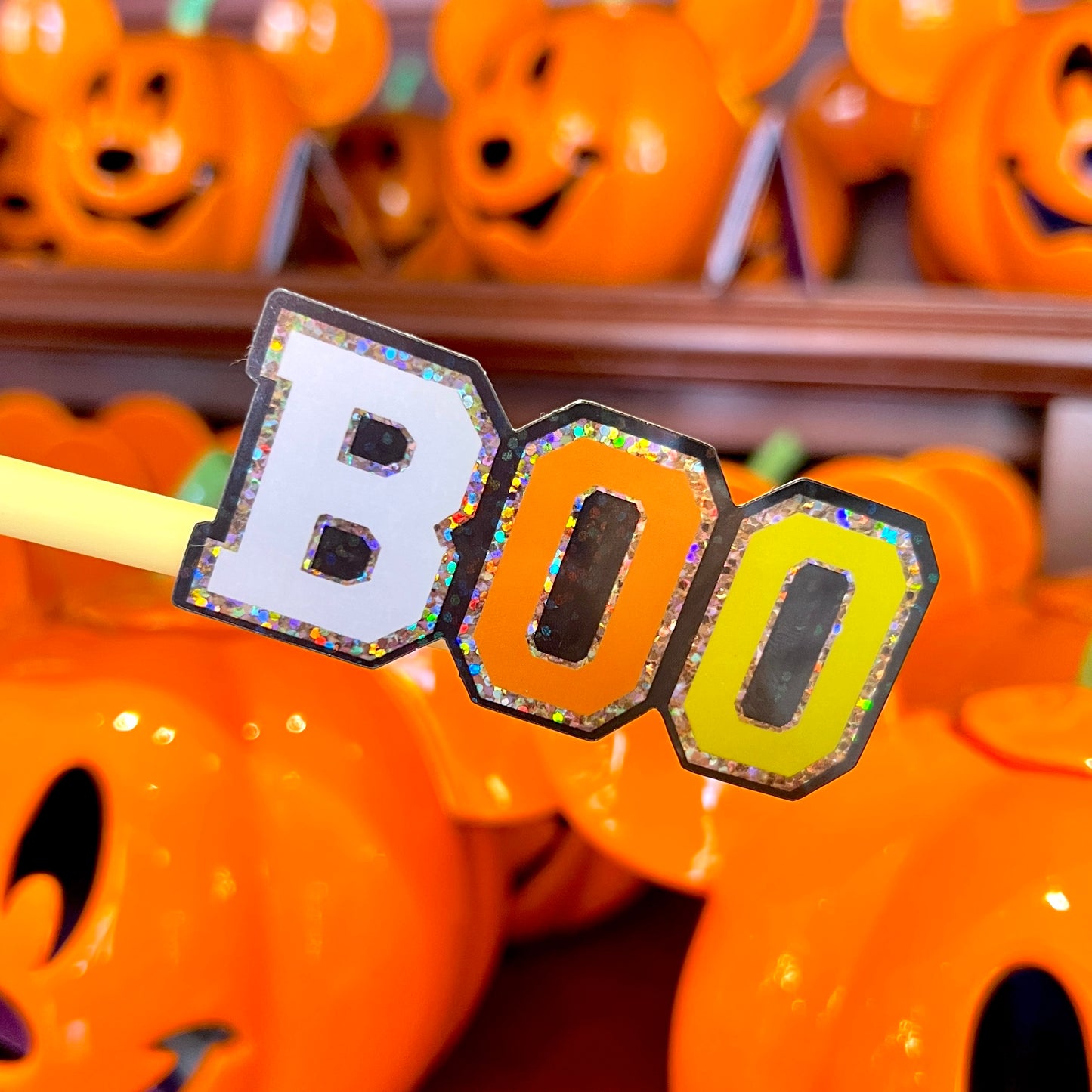 WATERPROOF STICKER - Varsity Letter "BOO" – NoWhiteSpaceStickers